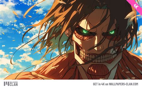 Eren Jaeger Titan Form Wallpaper 1024x600px Free Download Hd