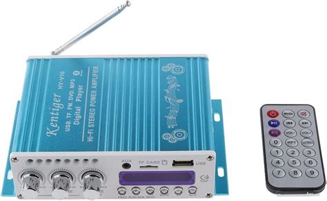 DollaTek Mini Bluetooth Hi Fi Stereo Audio Amplifier Bass Booster MP4 12V Support FM MP3 TF