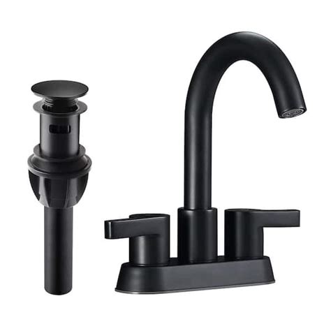 Fapully Deck Mount Double Handle 4 In Centerset Double Handle High Arc