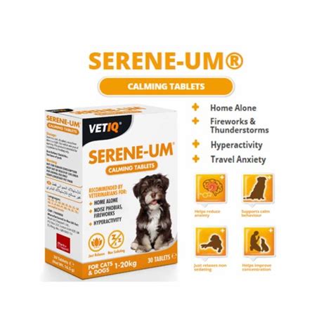 Vetiq Serene Um Calming Tablets X30 • Petmania