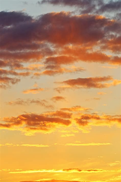 Download Wallpaper 3648x5472 Sunset Sky Clouds Golden Hd Background