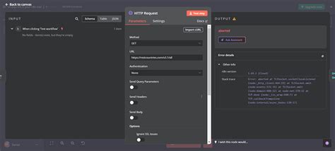 Help With Request Node In Workflow 1 Merging Data Tlssocket Aborted Error N8n Courses