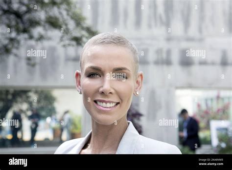 New York City Usa 20160920 Norwegian Physician Gunhild Stordalen Visits Un With Her Eat
