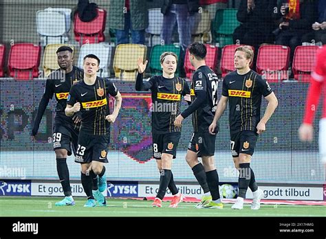 Silkeborg Denmark 15th Apr 2024 Andreas Schjelderup Fc