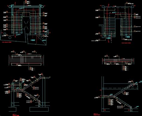 Stairs Reinforcement Detail Dwg Detail For Autocad