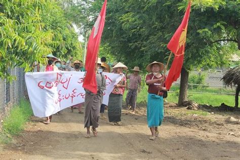 ရွာပေါင်းစုံ သပိတ် စစ်ကြောင်းက စစ်အာဏာရှင် ဆန့်ကျင်ရေး ချီတက် ဆန္ဒပြ Khit Thit Media