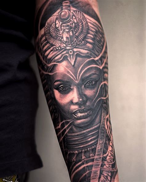 Nefertiti Tattoo Sleeve