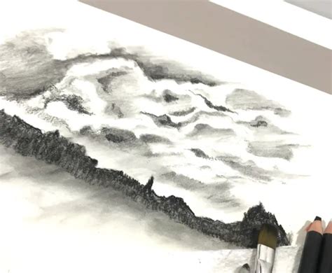 How To Draw Clouds With Charcoal Improve Drawing