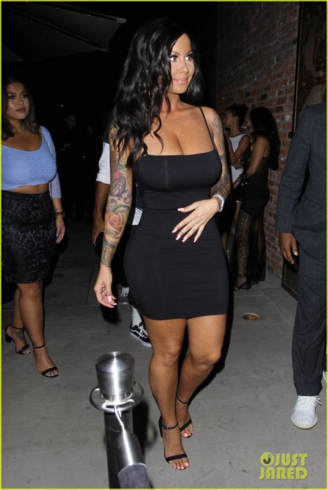 Amber Rose Looks Unrecognizable With Long Hair Photo Amber Rose Pictures Just Jared