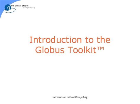 Introduction To Grid Computing The Globus Project Argonne