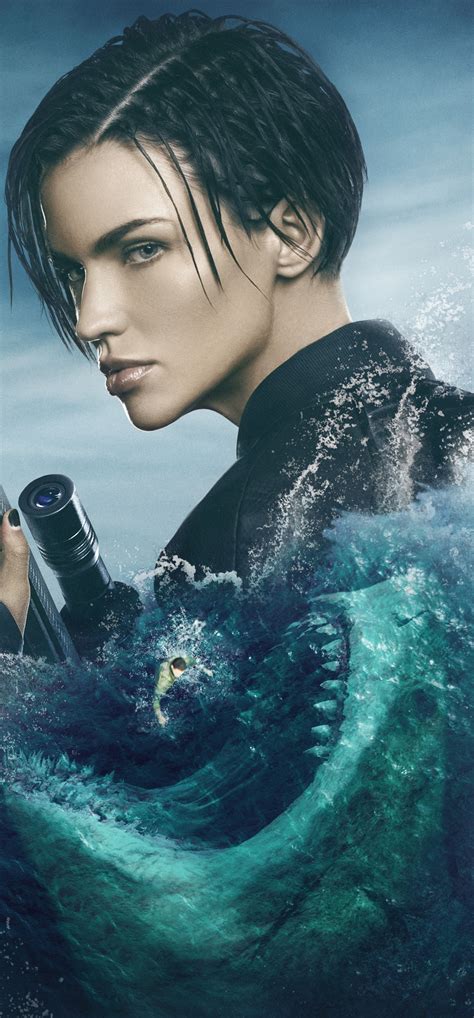1242x2668 Ruby Rose In The Meg Movie Iphone Xs Max Hd 4k Wallpapers