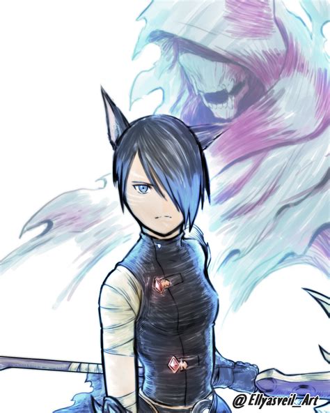 If My Miqote Become Reaper With Akihiko Yoshida Style R Ffxiv