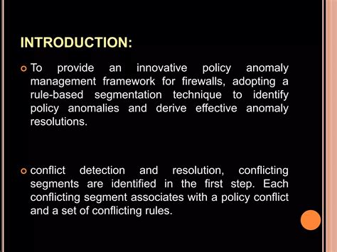 Detecting And Resolving Firewall Policy Anomalies Ppt