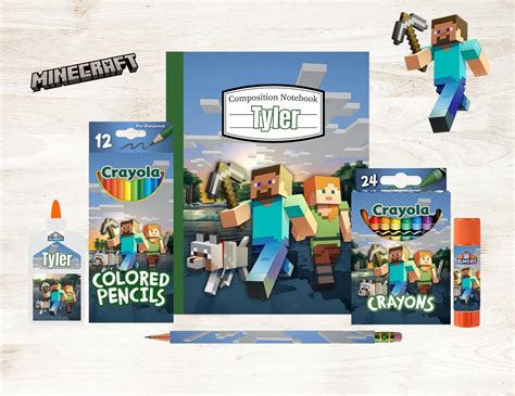 Minecraft School Supplies Bundle Payhip