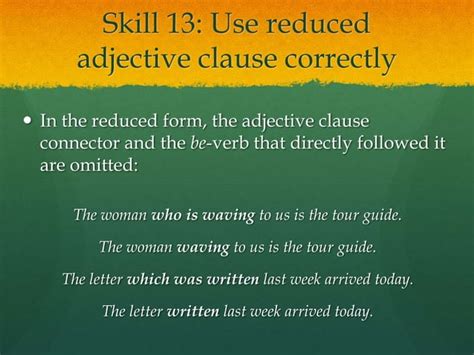 Sentences With Reduced Clauses Pptx Sentences With Reduced Clauses Pptx