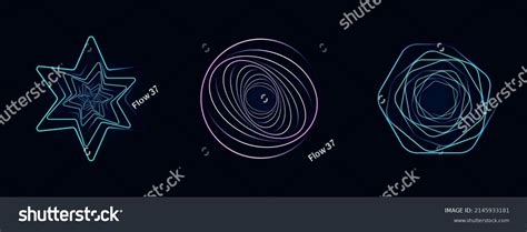 Set Twisted Colored Spirals Sacred Geometry Stock Vector Royalty Free 2145933181 Shutterstock