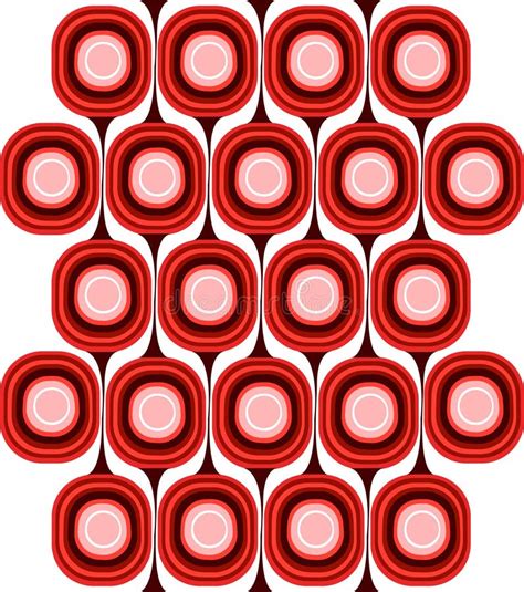 Red Retro Pattern Stock Vector Illustration Of S