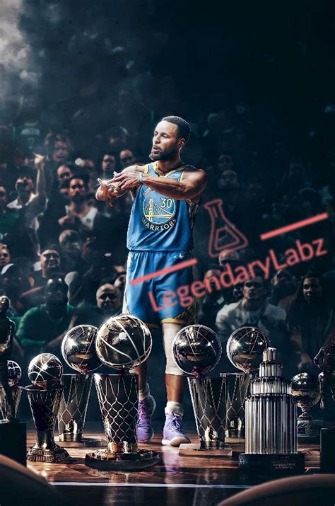 Steph Curry Hes Back Wtrophies Digital Print Etsy