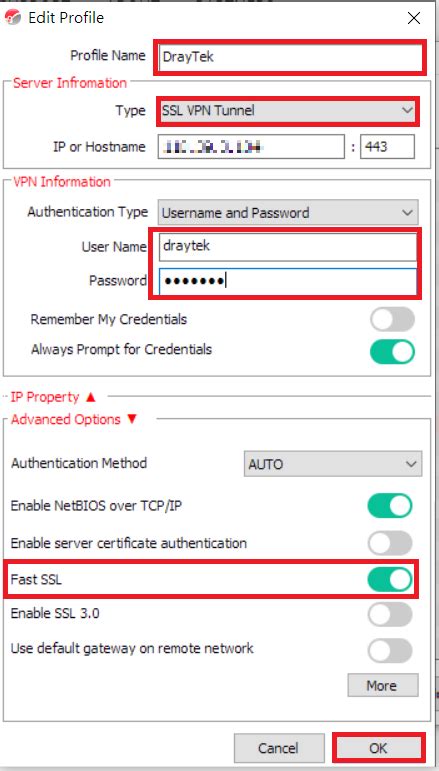 Ssl Vpn From Windows To Vigor Router Draytek