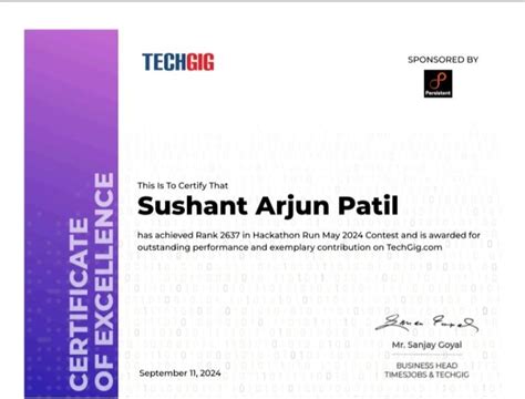 Sushant Patil Posted On Linkedin