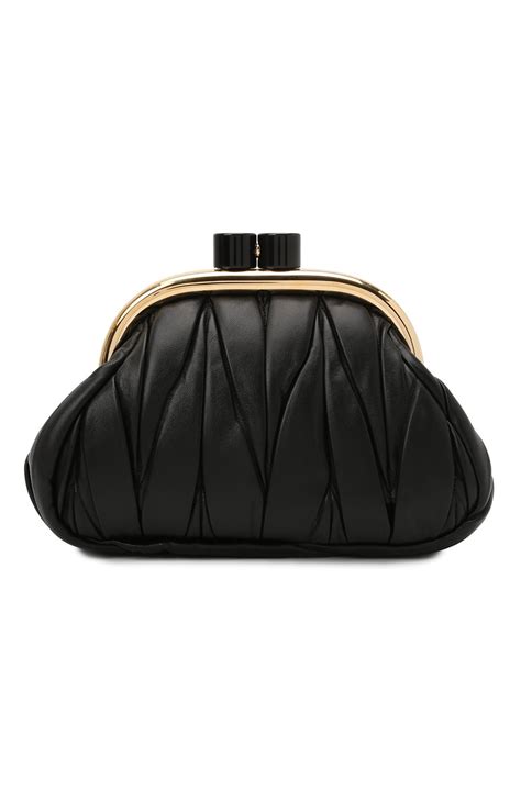 Женский черный клатч Miu Miu — купить в интернет магазине ЦУМ арт 5bk018 N88 F0002 Ooo