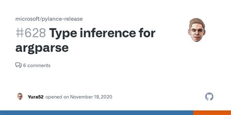 Type Inference For Argparse · Issue 628 · Microsoftpylance Release · Github