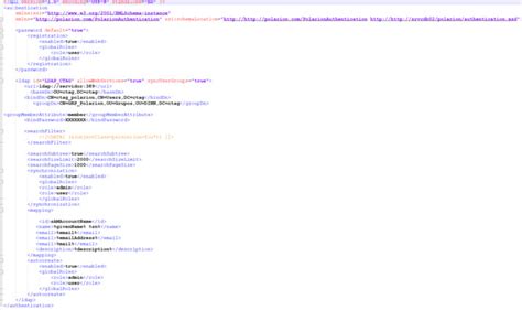 problems synchronizing active directory with polarion ldap