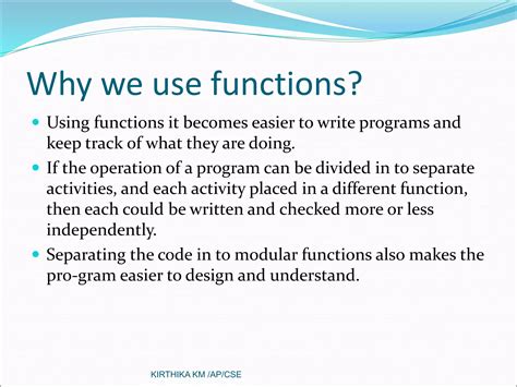 Unit 4 Functions And Pointers Ppt