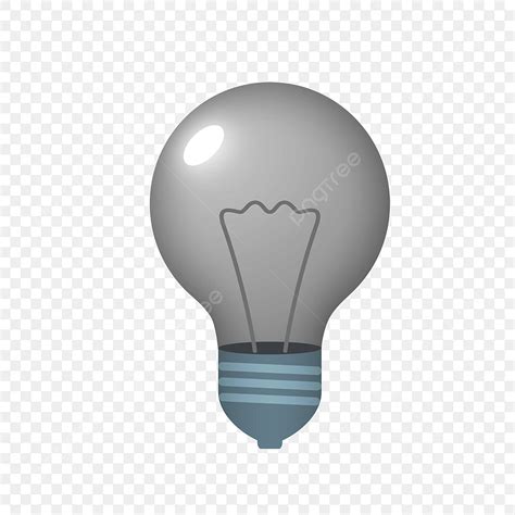 Turn Off Light Vector Art PNG Flat Light Bulb Turn Off Isolated Vector