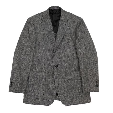 Mbe Eastwood Sports Jacket Grey Herringbone Grey Flannel