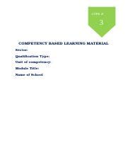 Chi Cblm Css Nc Ii Set Up Server Docx Core 3 Competency Based
