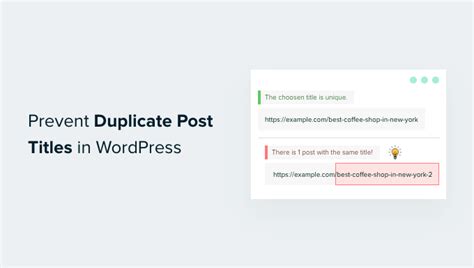 How To Prevent Duplicate Post Titles In Wordpress The Easy Way