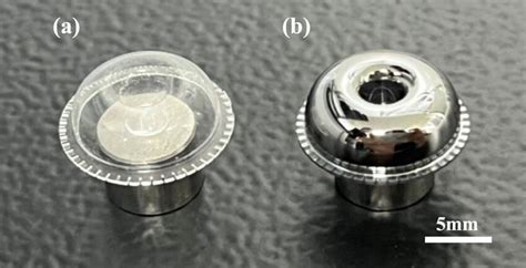 fused silica micro hemisphere resonator structure a uncoated b