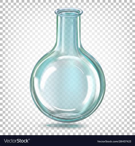 Laboratory Flask Round Bottom Glass Royalty Free Vector
