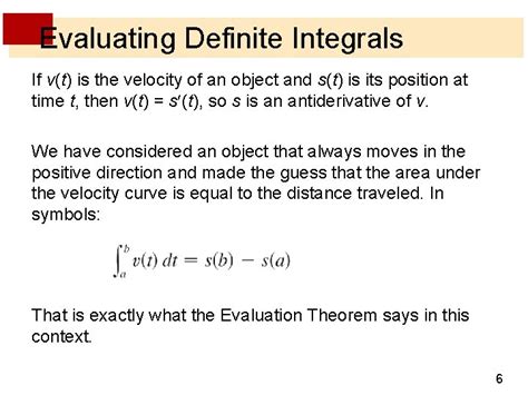 Integrals 5 5 3 Evaluating Definite Integrals Evaluating