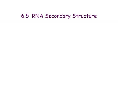 PPT RNA Secondary Structure PowerPoint Presentation Free Download ID