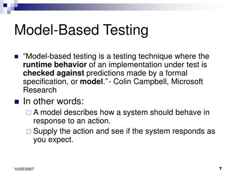 Ppt Automated Software Test Generation Model Based Testing