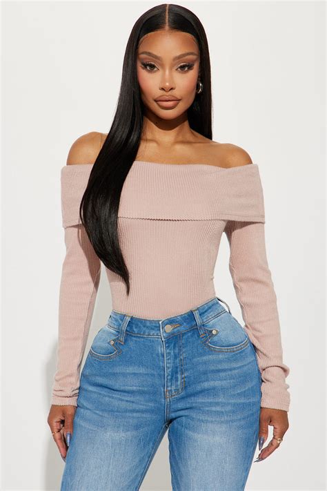 Sydney Off Shoulder Bodysuit Mauve Fashion Nova Bodysuits Fashion Nova
