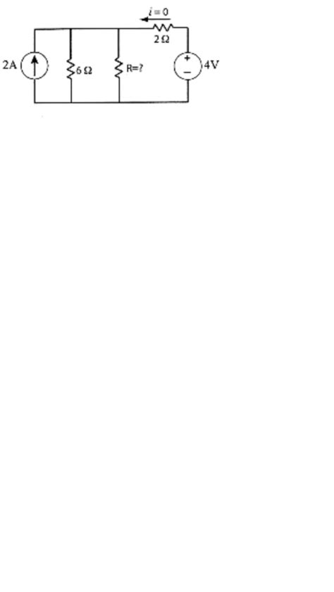 Solved For The Circuit Shown Below What Is The Value Of R Chegg