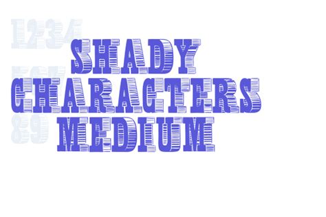 Shady Characters Medium Font Free Download Now
