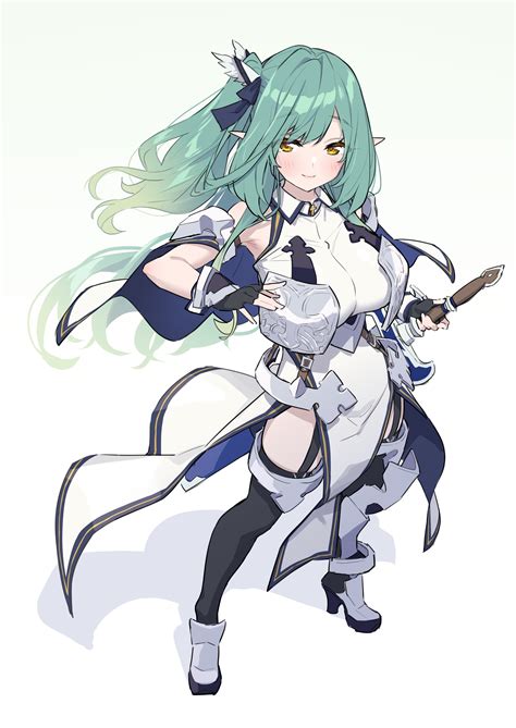 Safebooru 1girl Absurdres Arm Guards Armor Armored Boots Armored