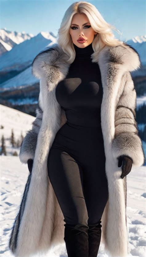 Sexy Bimbo In Turtleneck And Leggings Luxury Fur C By Mmsopen3 On
