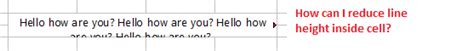 Java How To Reduce Line Height Inside Merged Cell Using Apache Poi
