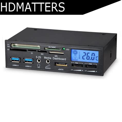 5 25 All In One 1 USB Internal Multi Card Reader Writer With Fan Speed Controller For Mini