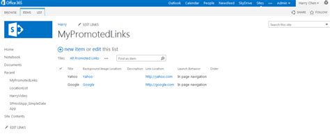 SharePoint Connoisseur Tips For Add To My Links Function On SharePoint 2013