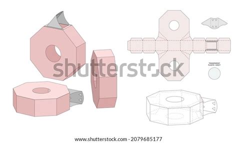 Retail Box Blueprint Template Cardboard Shaped Stock Vector Royalty Free 2079685177 Shutterstock