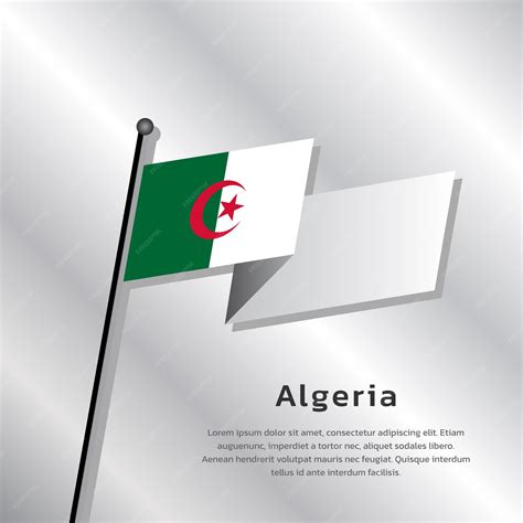 Premium Vector Illustration Of Algeria Flag Template