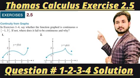 Thomas Calculus Exercise 2 5 Question 1 4 Solution Continuity From Graphs Msn Mathematician