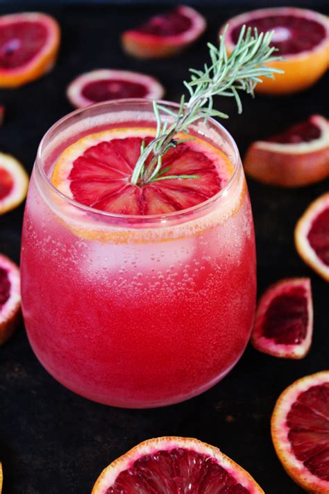 Sparkling Blood Orange Winter Cocktail Horses And Heels