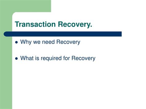 Ppt Distributed Deadlocks And Transaction Recovery Powerpoint
